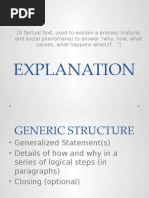 Explanation Text Definition, Generic Structures, Purposes, Language ...