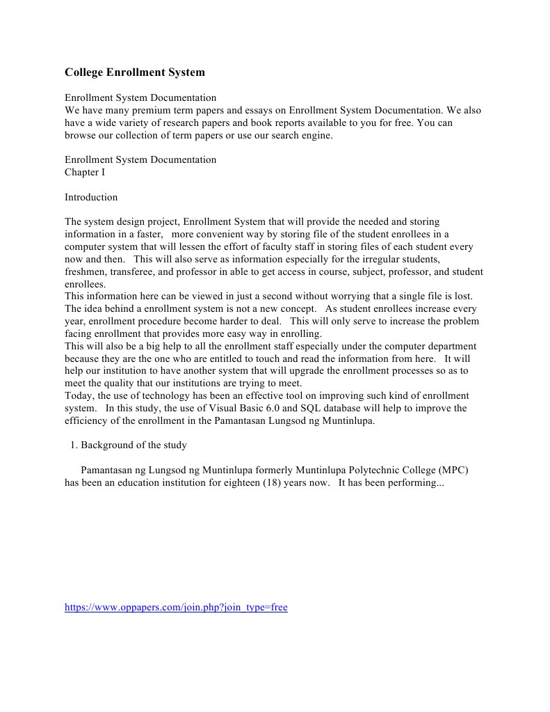 Enrollment System | PDF | Documentation | User (Computing)