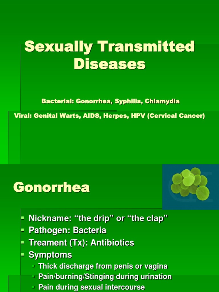 Sexually Transmitted Diseases | PDF | Herpes Simplex | Cervical Cancer