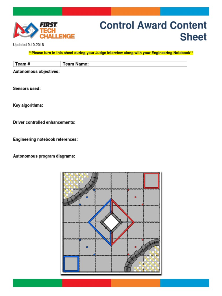 Control Award Content Sheet PDF | PDF