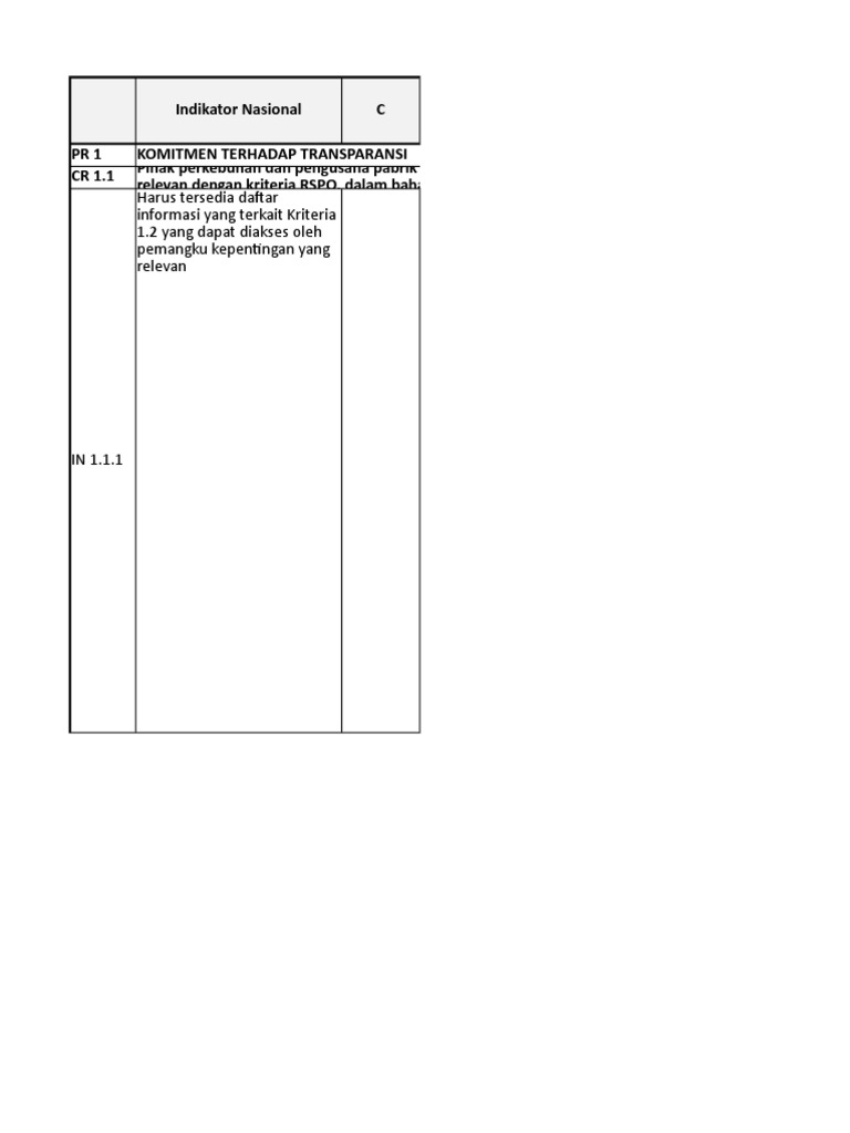 Checklist Internal Audit RSPO PT. BSC 18-2 | PDF