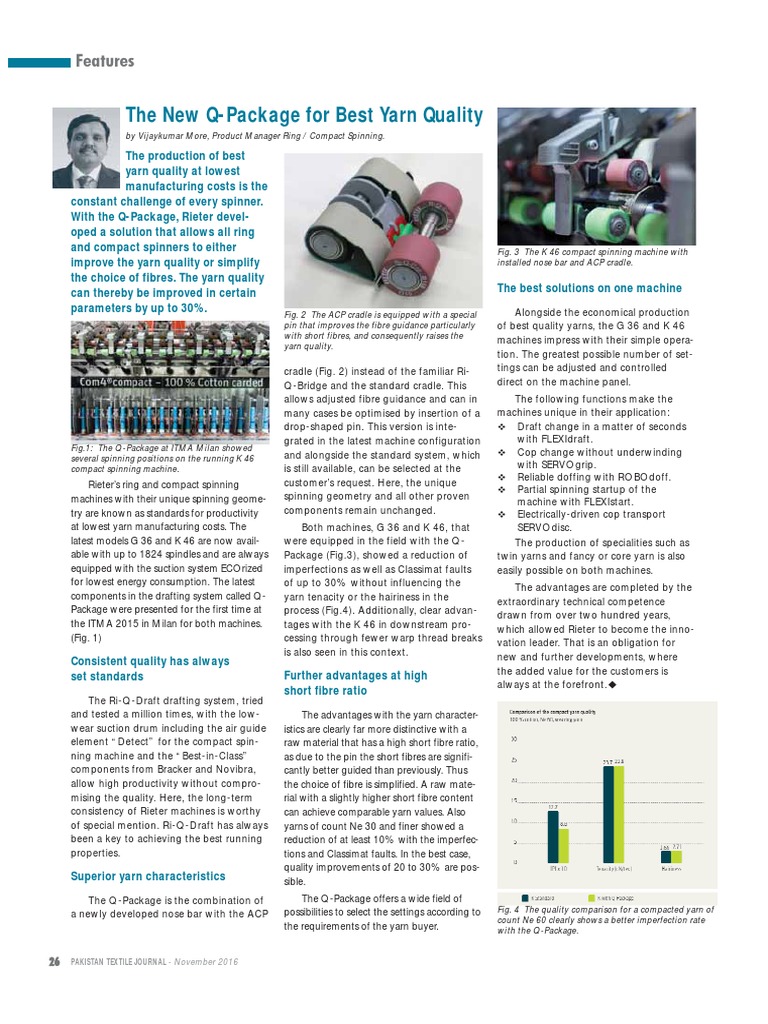 The New Q-Package For Best Yarn Quality: Features | Download Free PDF ...