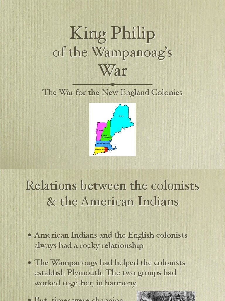 King Philip's War | PDF | English Colonization Of The Americas | Native ...