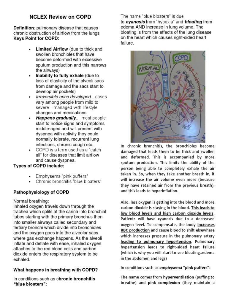 COPD notes | Chronic Obstructive Pulmonary Disease | Lung