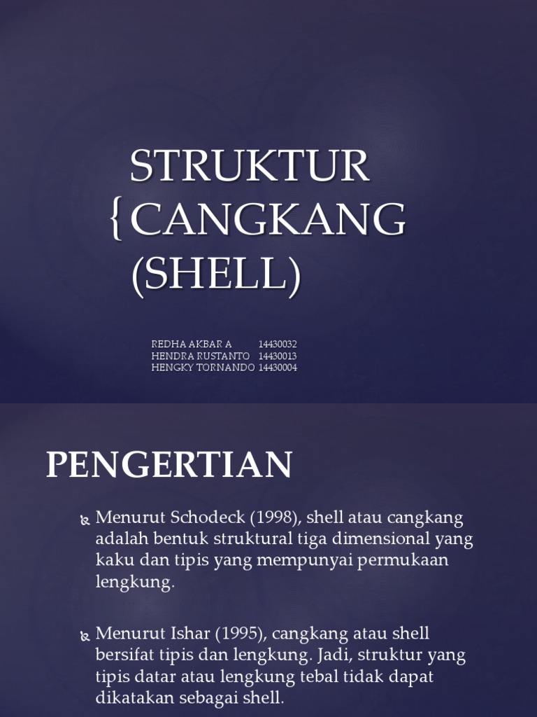 Struktur Cangkang (Shell) | PDF