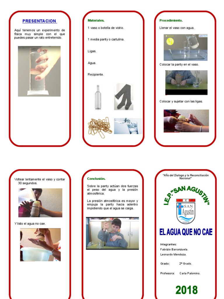 TRIPTICO Experimento Casero | PDF