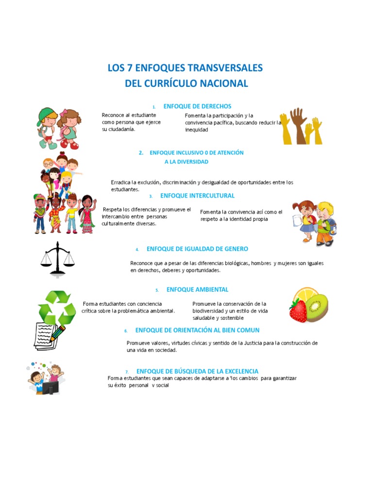 Los 7 Enfoques Transversales | PDF