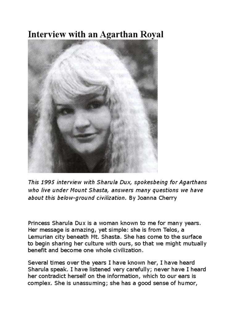 Interview With An Agarthan Royal | PDF | Atmosphere Of Earth | Ascended ...