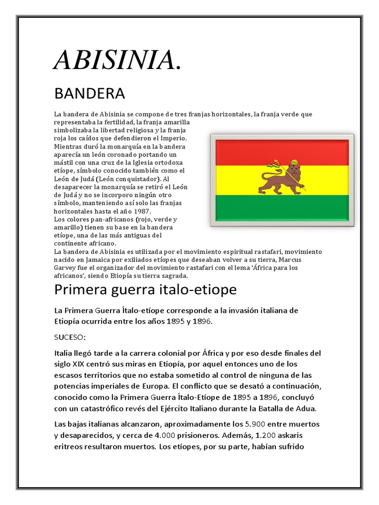 ABISINIA | PDF | Albania | Benito Mussolini