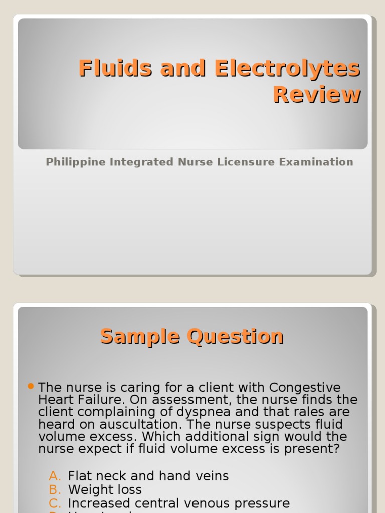 Medical-Surgical: Fluids & Electrolytes | PDF