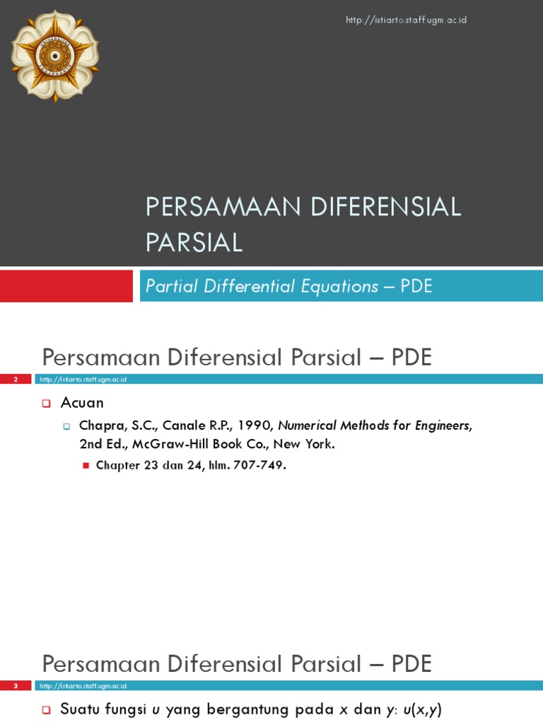 MT Persamaan Diferensial Parsial PDF | PDF