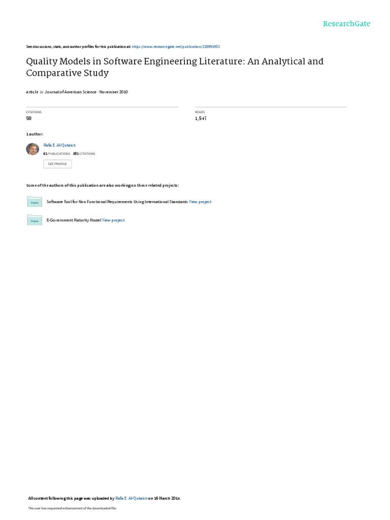 Qualidade de Software | PDF | Reliability Engineering | Software Quality