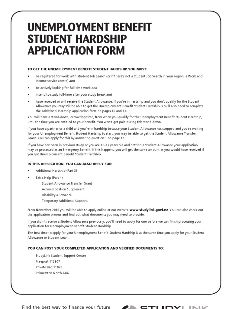 Unemployment Benefit Student Hardship | PDF | Unemployment Benefits ...
