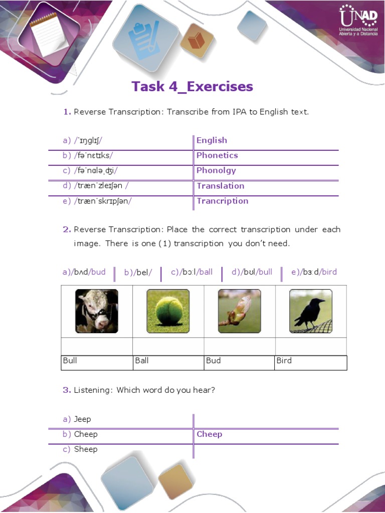Phonetics Practice: Transcription, Listening, and Pronunciation ...