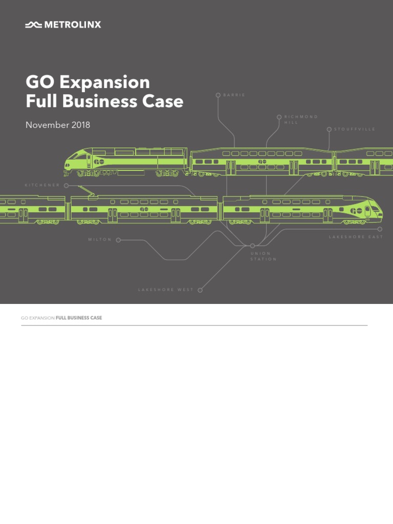 GO Expansion Full Business Case | Download Free PDF | Highway | Rail ...