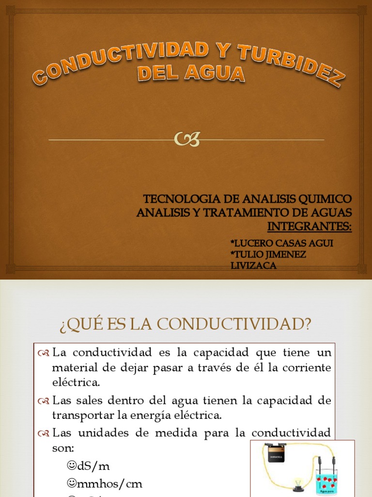 Conductividad de Agua | PDF | Resistividad Eléctrica y Conductividad | Salinidad
