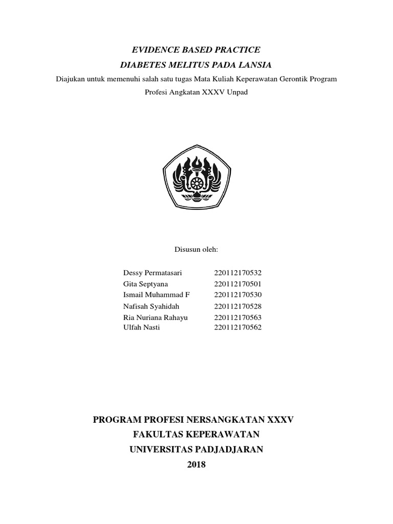 Laporan Ebp Gerontik-1 | PDF