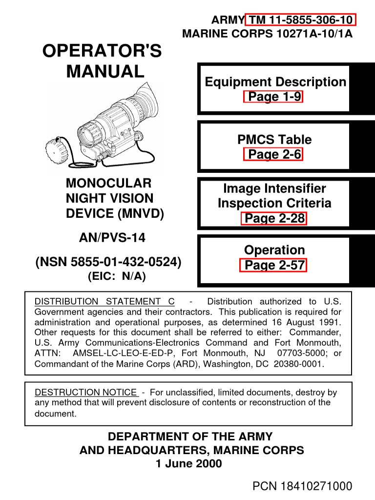 TM 11-5855-306-10 (M79678) | PDF | Lens (Optics) | Optics