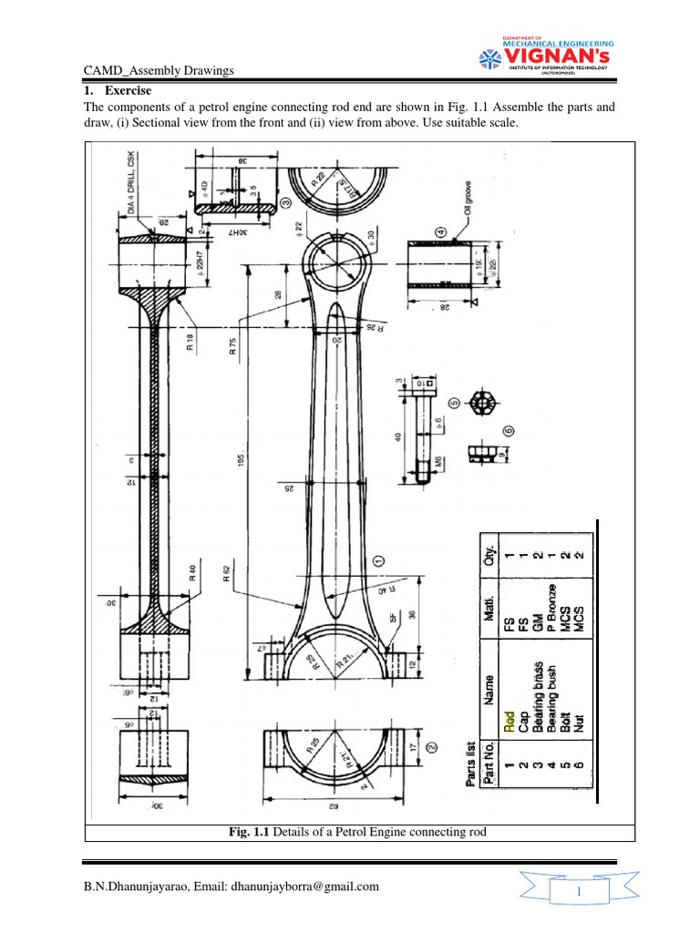 Piston Rod Drawing