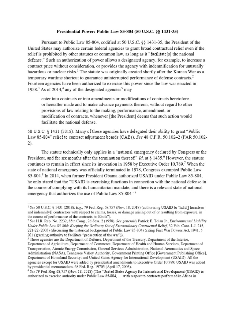 50 Usc 1431-1435 | PDF | United States Code | United States Federal Policy