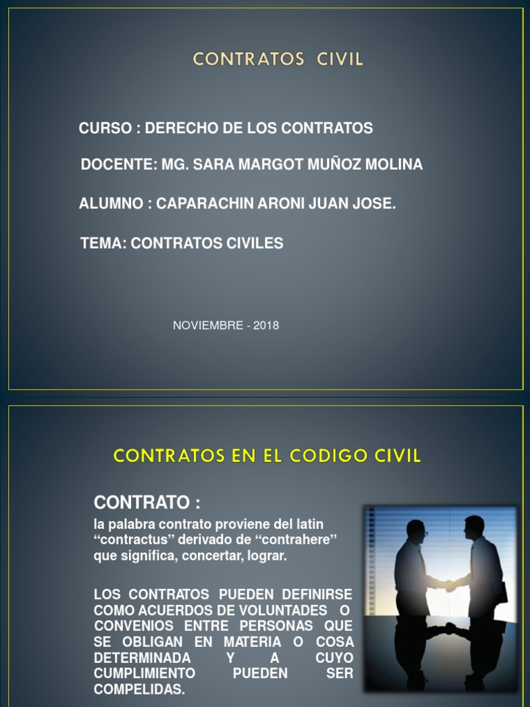 Tipos y Elementos de Contratos Civiles | PDF | Información del gobierno ...