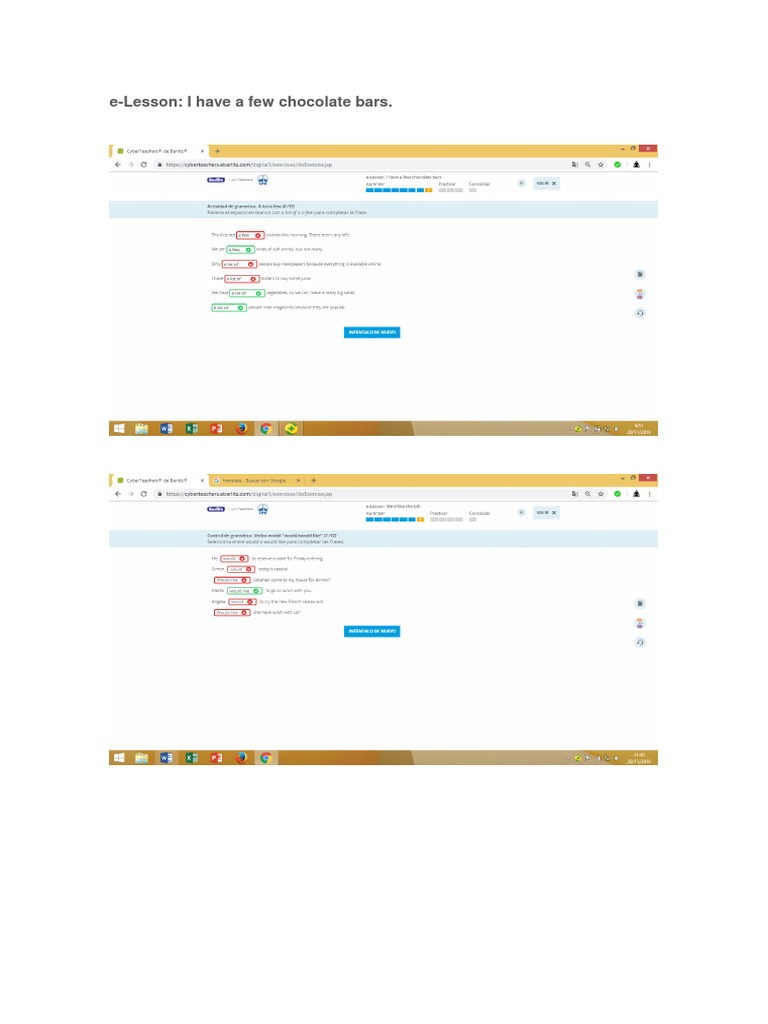 E-Lesson: I Have A Few Chocolate Bars | PDF