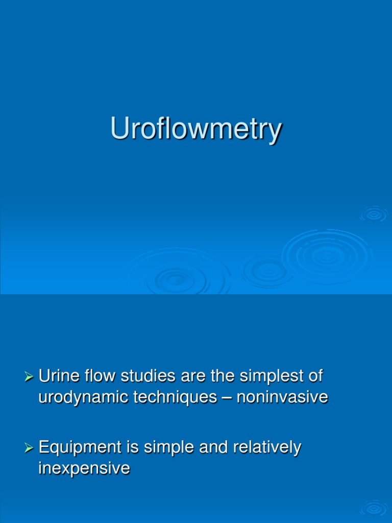 Uroflowmetry: A Guide to Urine Flow Studies | PDF | Urination | Flow ...