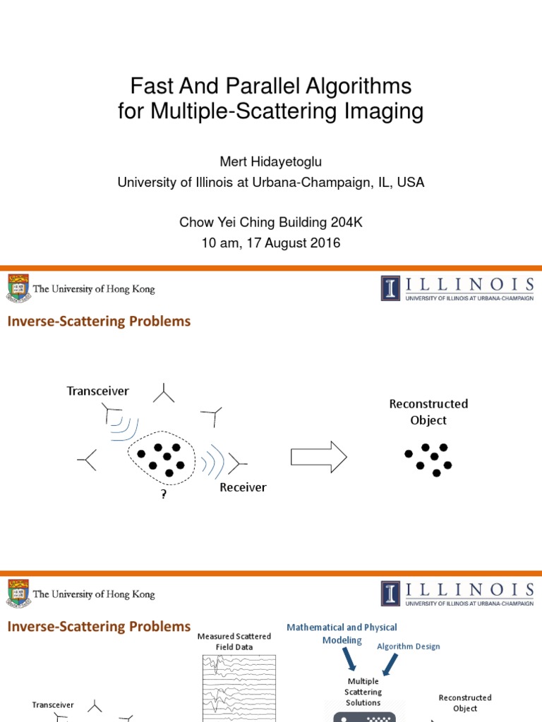 Fast and Parallel Algorithms For Multiple-Scattering Imaging | PDF | Message Passing Interface ...