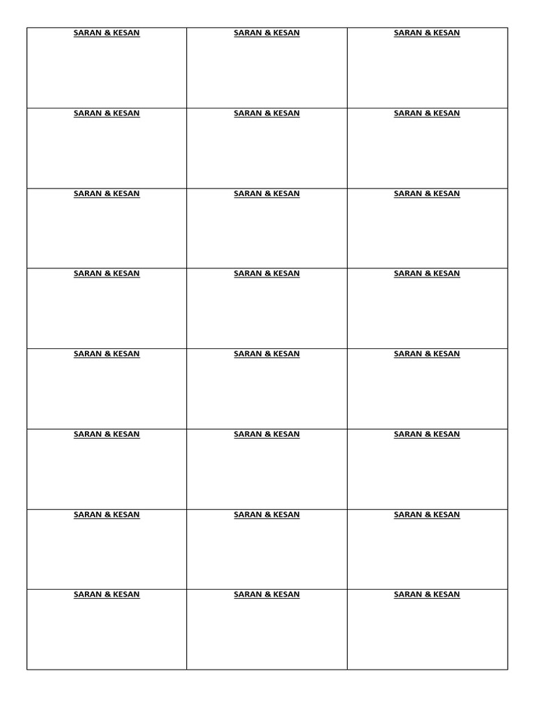 Kertas Kotak Saran | PDF