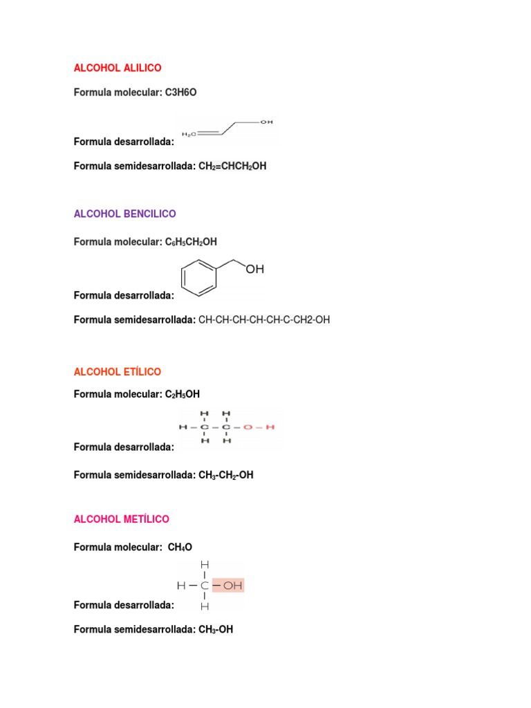 Formula Molecular: C3H6O: Alcohol Alilico | PDF