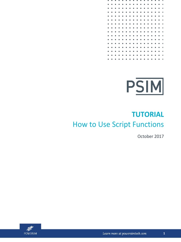 Tutorial How To Use Script Functions Pdf Trigonometric Functions 5732