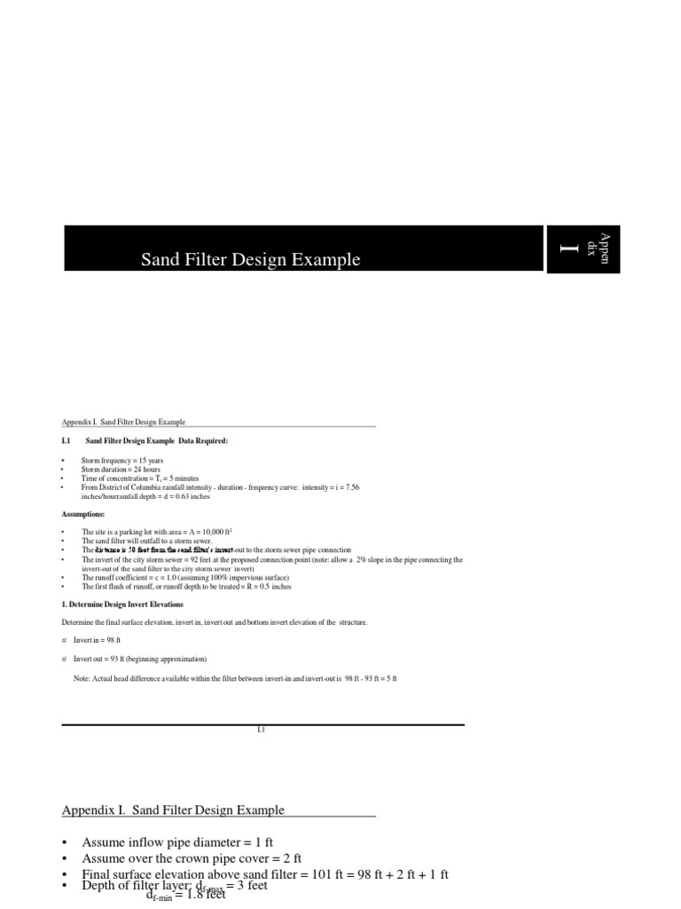 0 Appendix I | PDF | Sanitary Sewer | Storm Drain