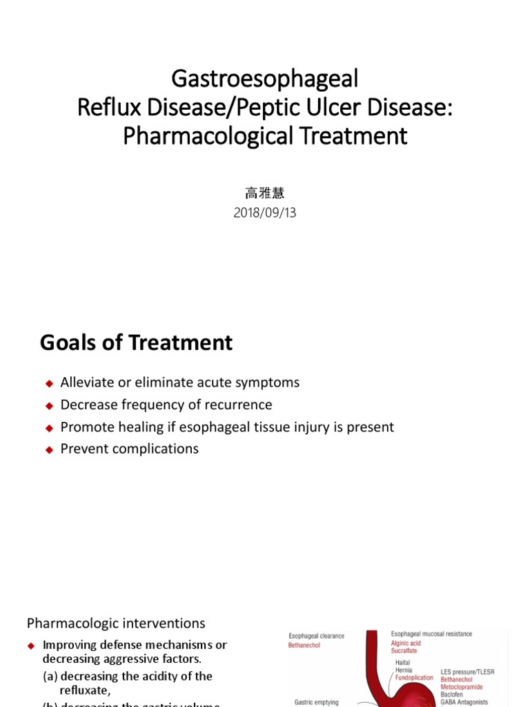 GERD - PUD Treatment 2018 | PDF | Gastroesophageal Reflux Disease ...