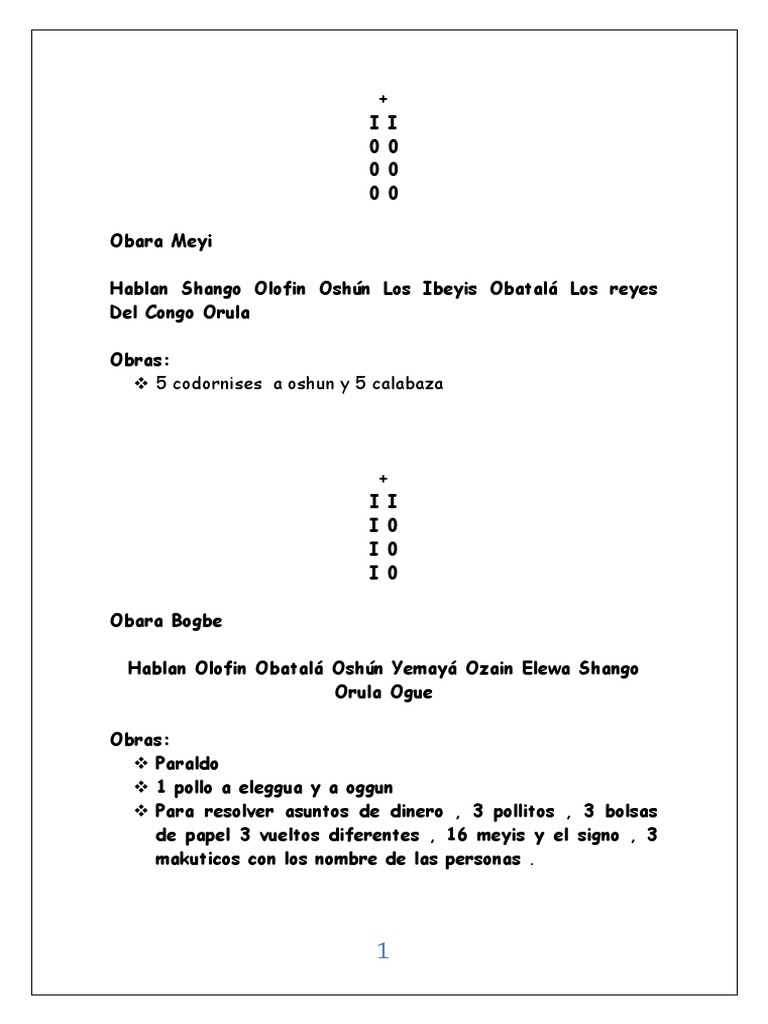 Baba Obara Meyi | PDF | Deidades | Santeria