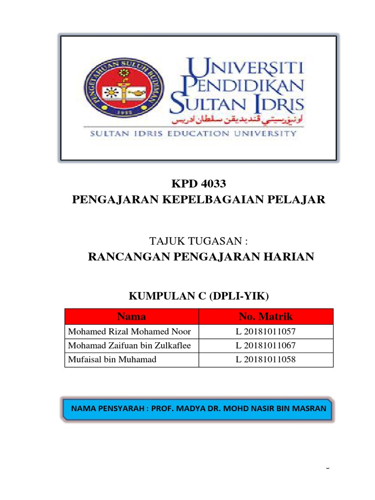 Tugasan Berkumpulan KPD 4033 PDF | PDF