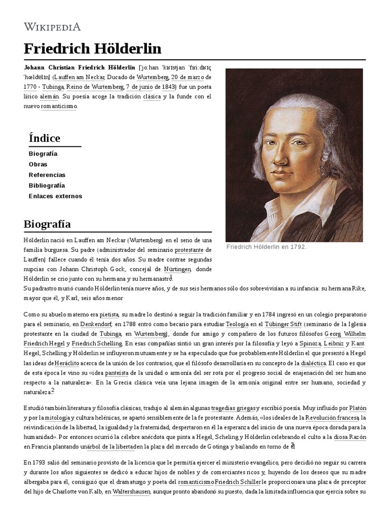 #Biografía de Friedrich Hölderlin | Ciencia filosófica | Ciencia