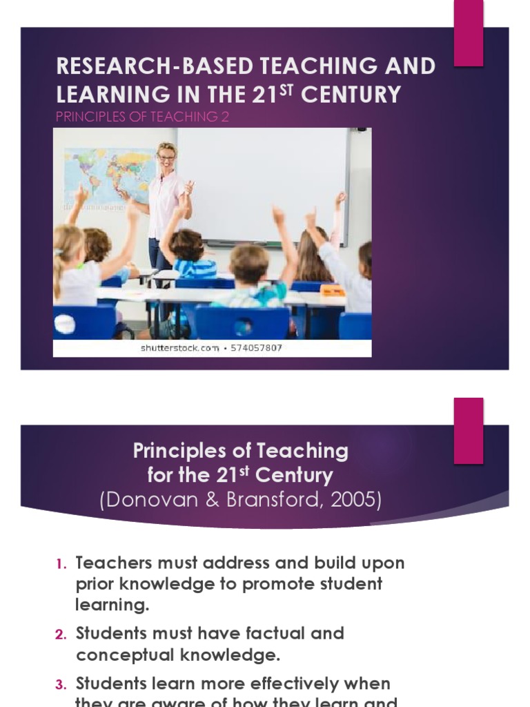 Research-Based Teaching and Learning in The 21st Century | PDF ...