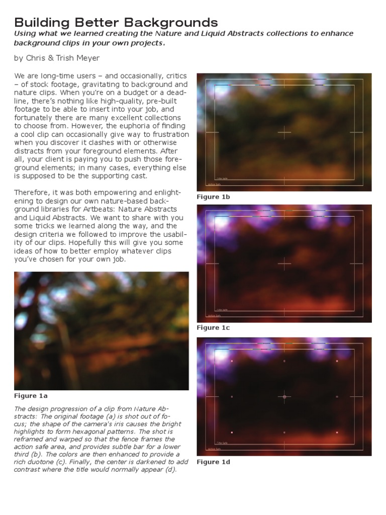 Building Better Backgrounds | PDF | Camera | Adobe Photoshop