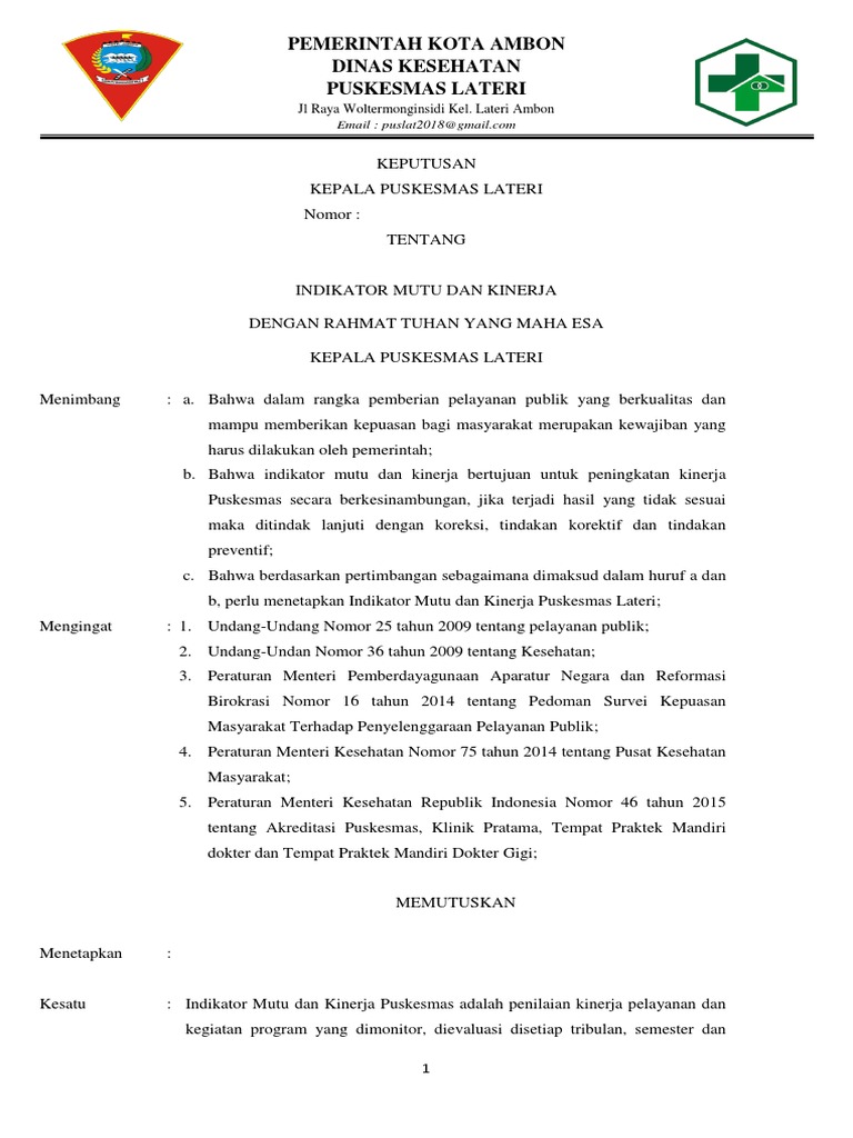 Format Daftar Tilik | PDF