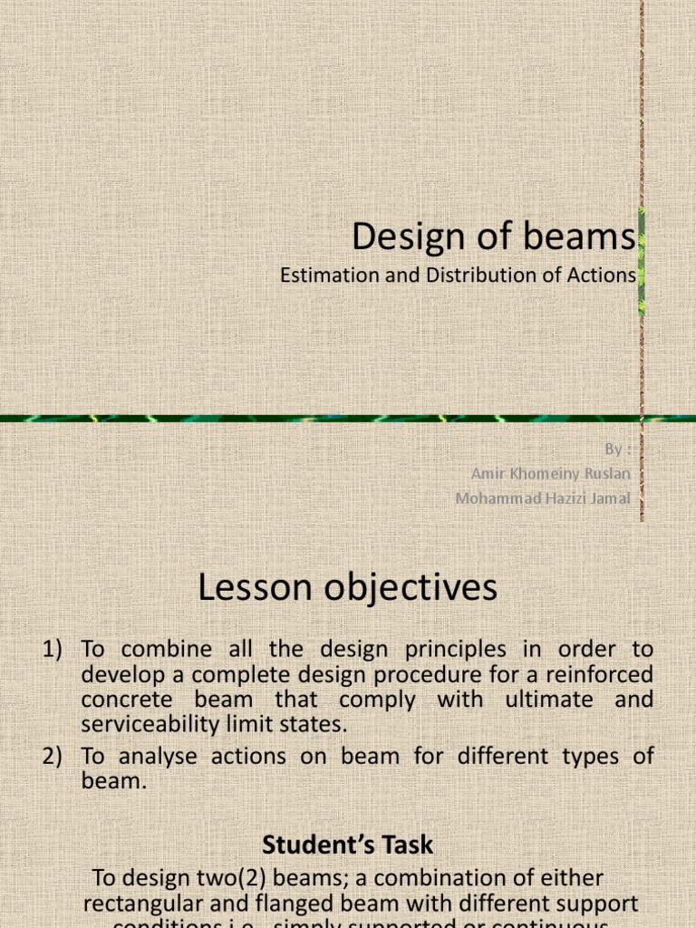 Design of Beams | PDF | Truss | Beam (Structure)
