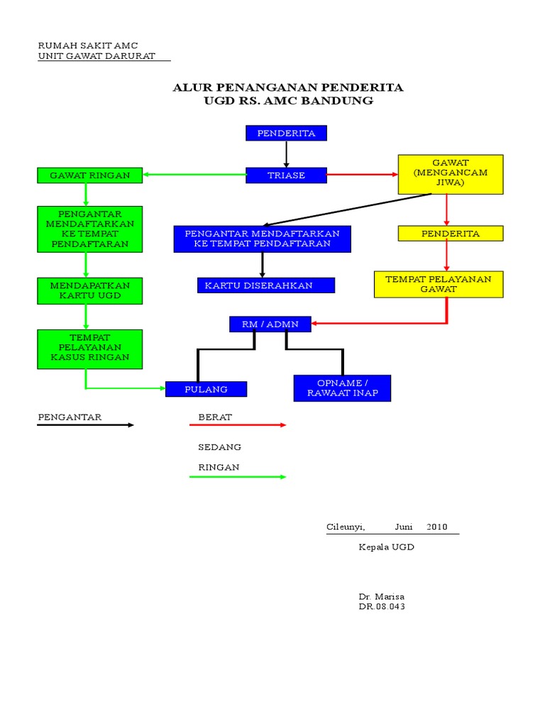 Alur Penanganan Penderita Ugd - Amc | PDF