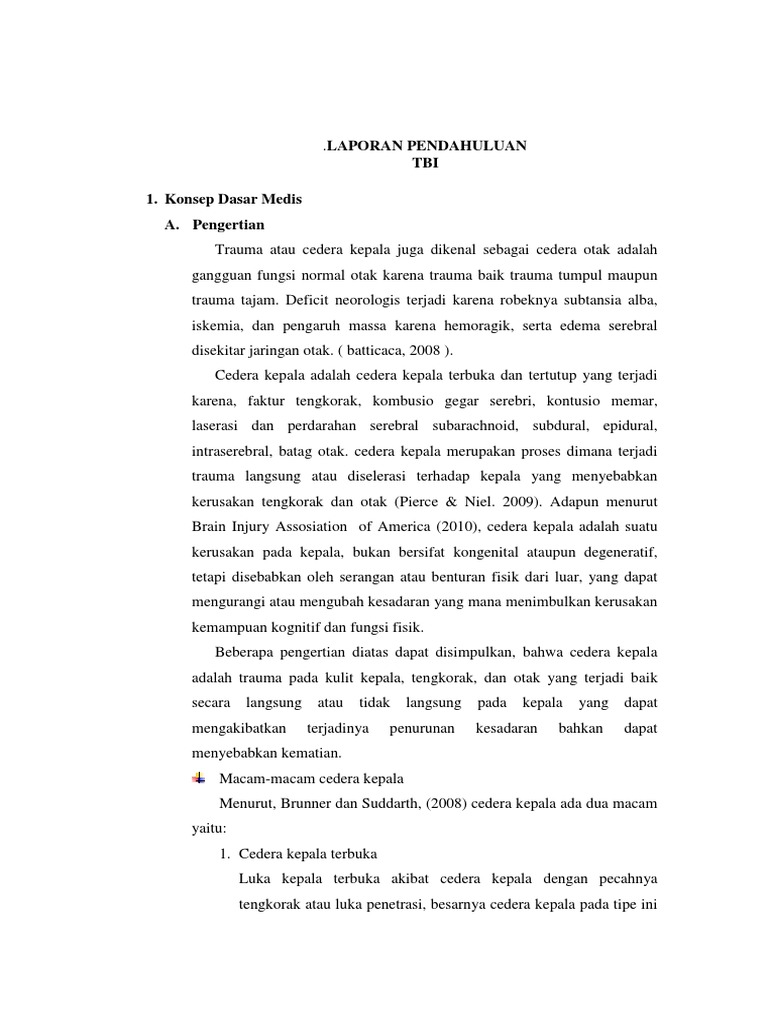 LP & Askep TBI Lis | PDF