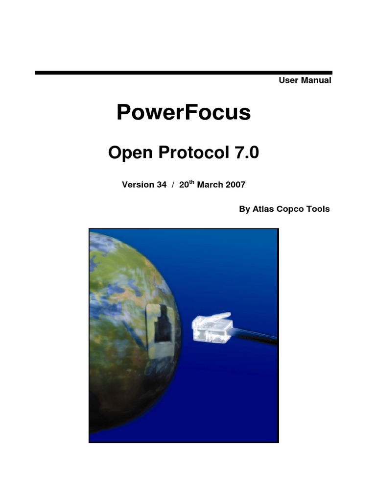 OpenProtocol W7 7.0 | PDF | Ascii | Transmission Control Protocol
