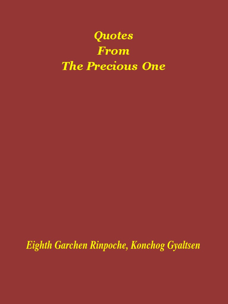 Quotes From The Precious One | PDF | Vajrayana | Buddhist Philosophical ...