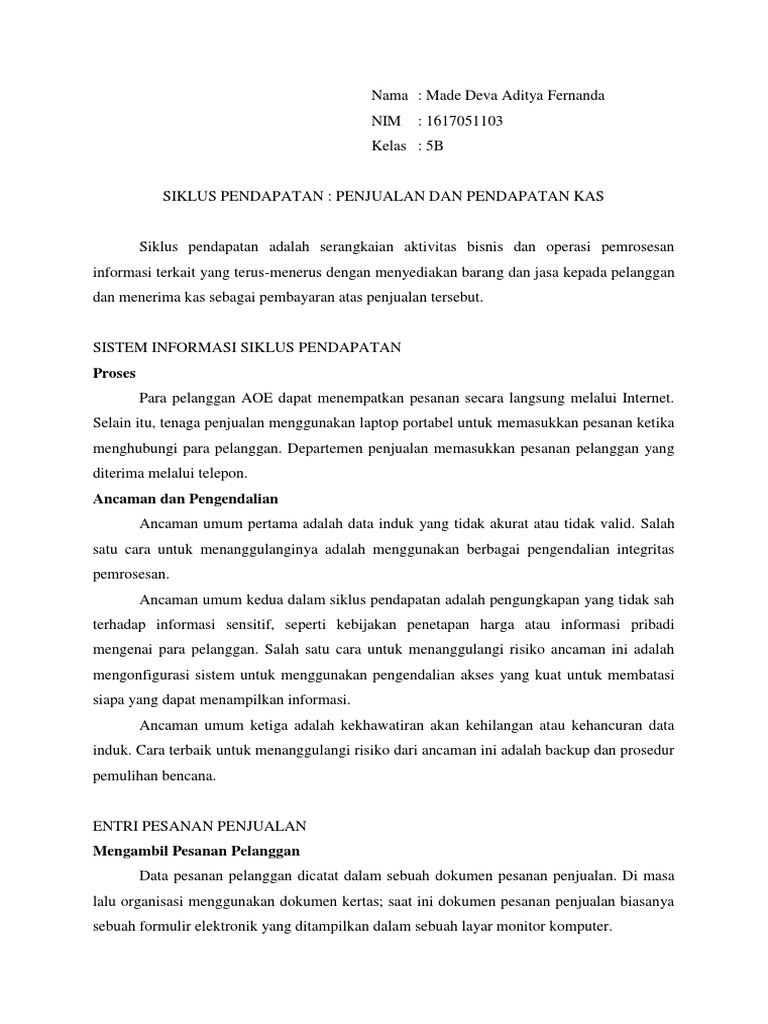 Resume Bab 12 SIA | PDF