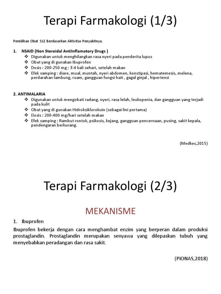 Terapi Farmakologi Lupus | PDF