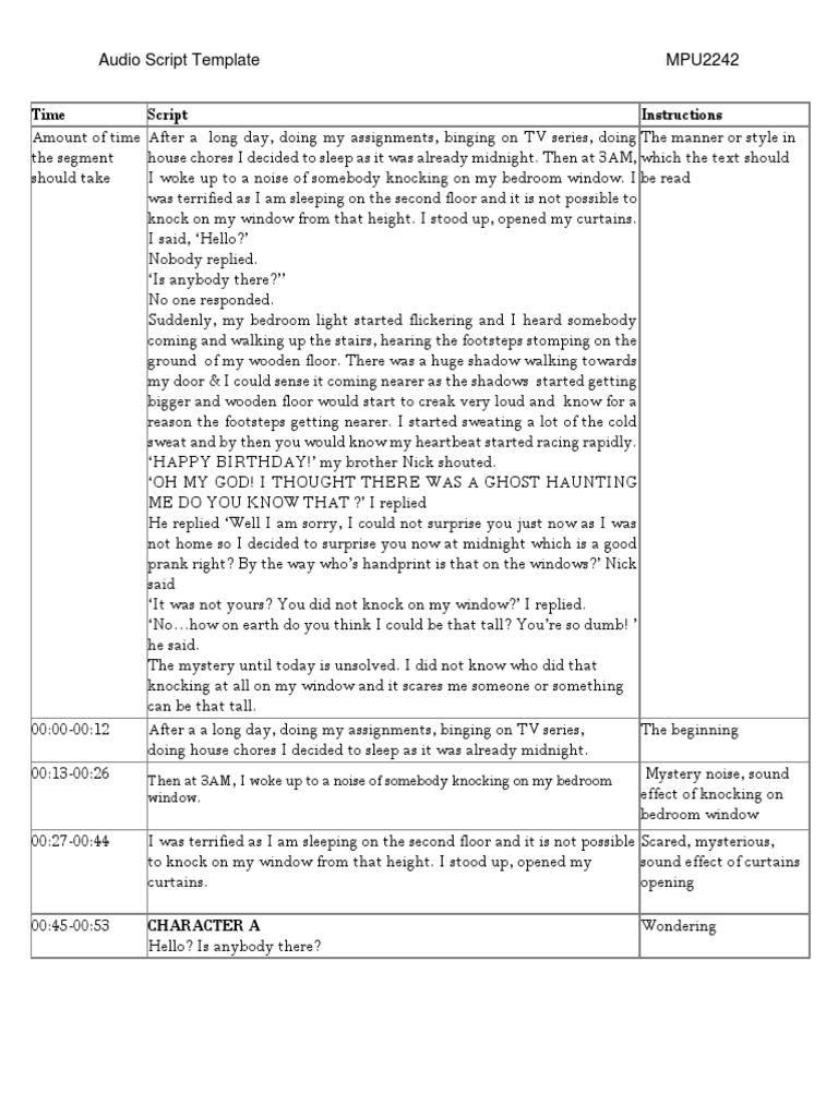 Audio Script Lesson 5 Part 3 Individual Assignment | PDF | Leisure