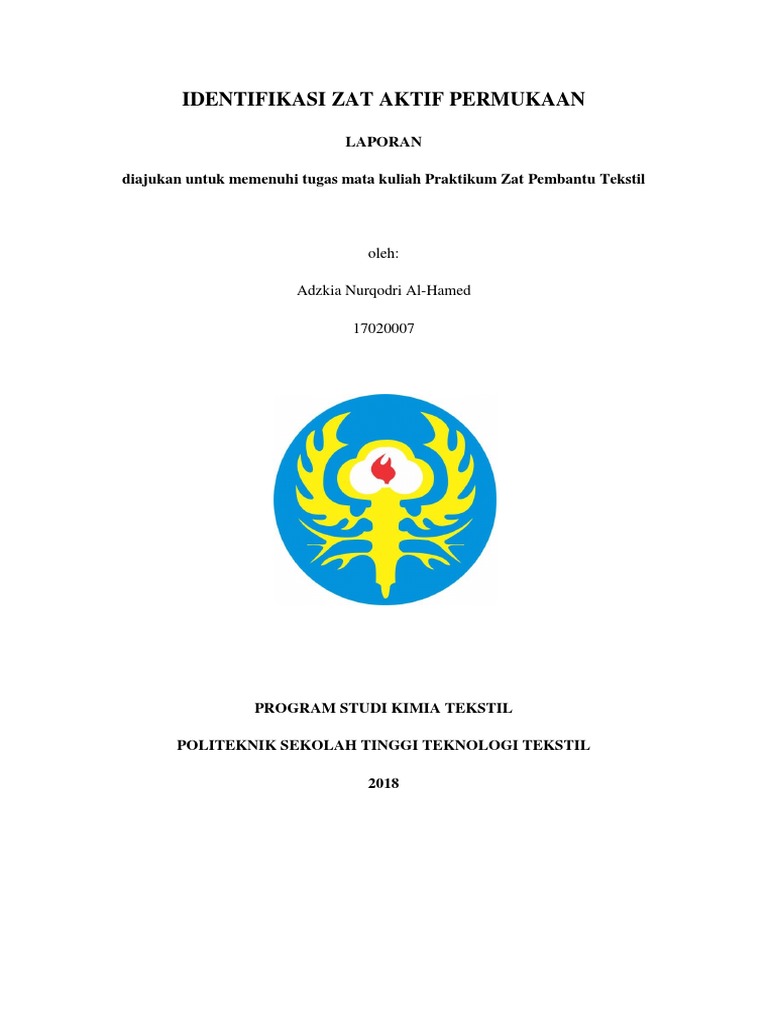 Identifikasi Zat Aktif Permukaan | PDF