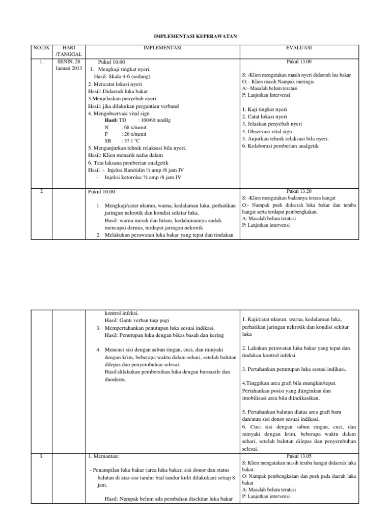 Implementasi Keperawatan | PDF