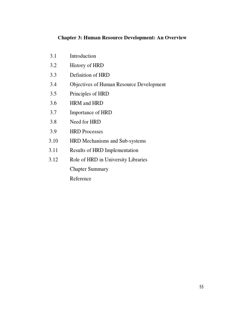 Overview of Human Resource Development | PDF | Performance Appraisal ...